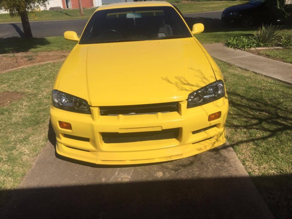 WRECKING PARTS NISSAN SKYLINE R34 GTT MANUAL TURBO XENON HEADLIGHTS GTR ...